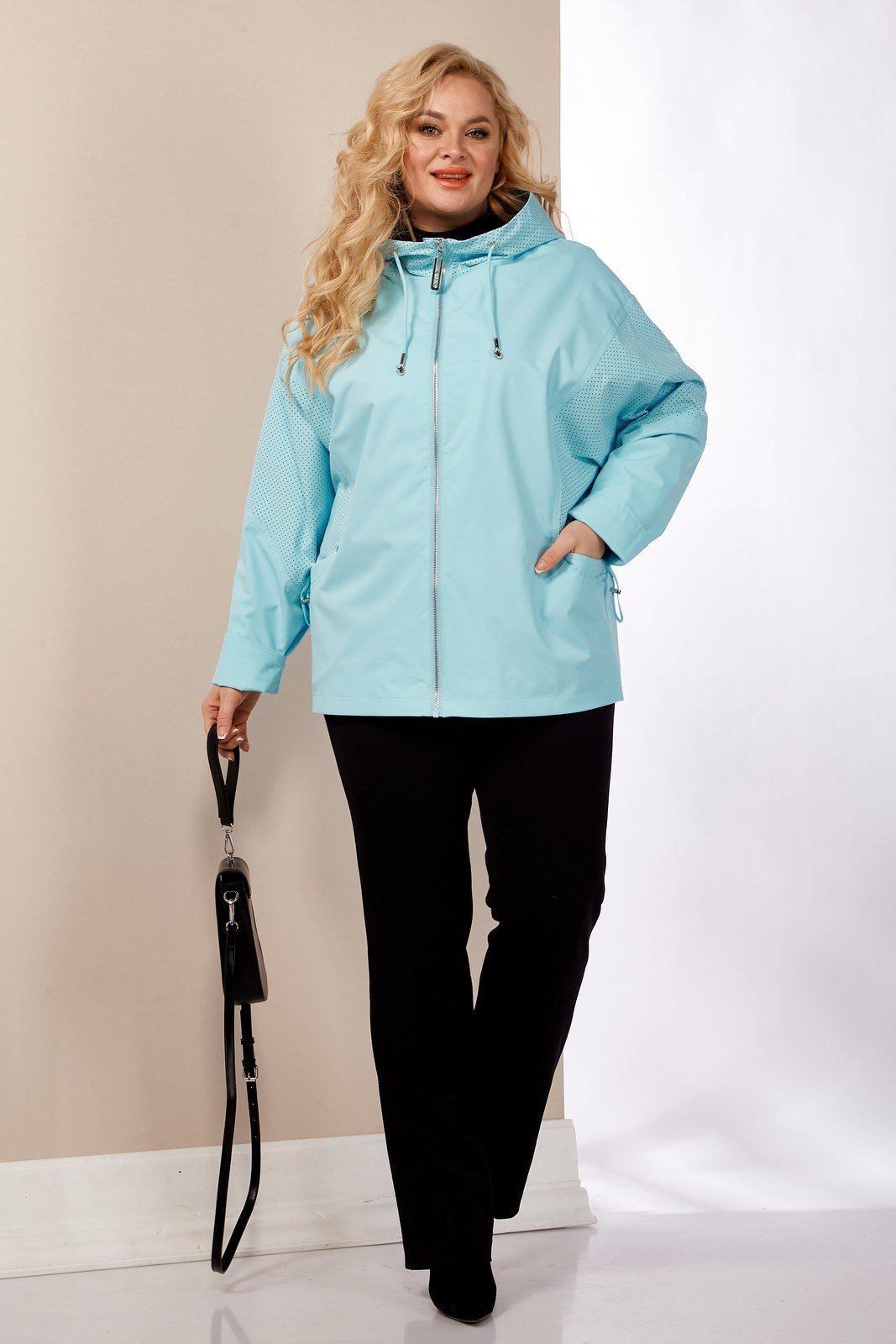 Куртка 2115 голубой Shetti купить - 6% скидка | в наличии